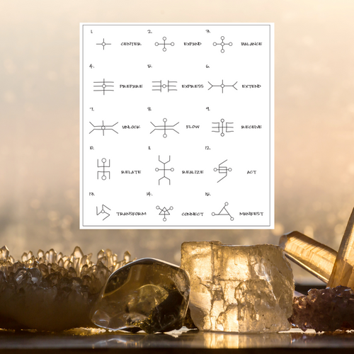 Sacred Circuitry: 15 Symbols + Vibrational Frequency of Crystals Combi ...