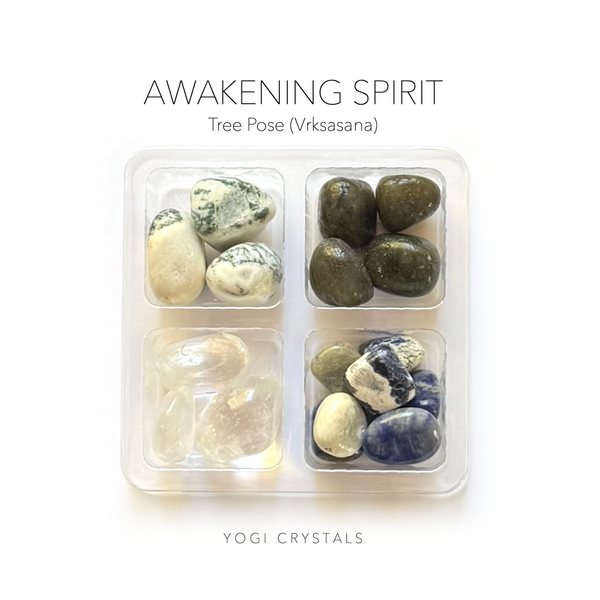 AWAKENING SPIRIT - Tree Pose (Vrksasana)- Yoga Crystals Rox Box Collec ...