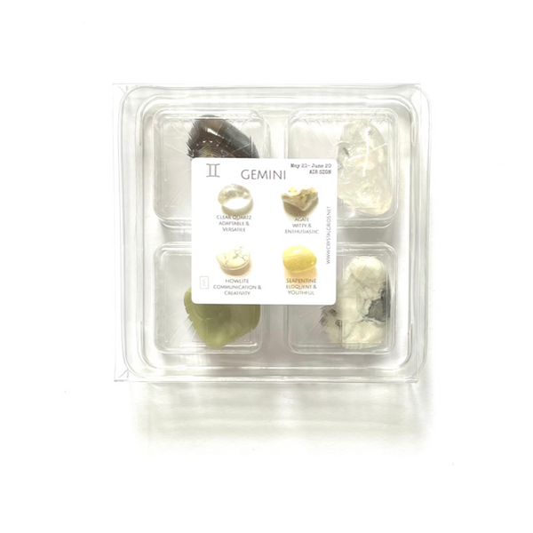 Gemini Zodiac Rox Box - May 21 - June 20 - jumbo set- crystals and sto ...