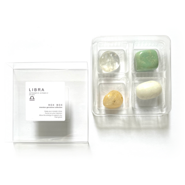 Libra Zodiac Rox Box - Sept 23 - Oct 22 - Crystals and Stones gift set ...