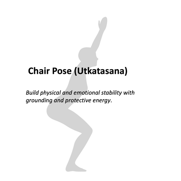 SACRED STABILITY -Chair Pose (Utkatasana) - Yoga Crystals Rox Box Coll ...