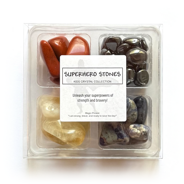 SUPERHERO STONES- Kids Crystal Sets - Rox Box - rock collection ...