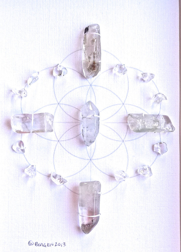 QUARTZ -- framed crystal grid - Crystal Grids