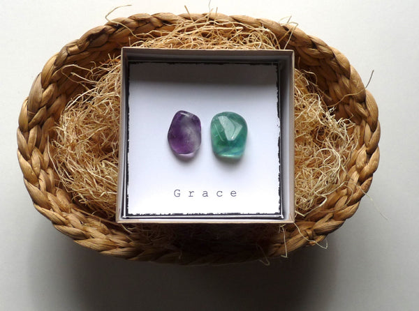 INTENTION STONE with gift box - Crystal Grids