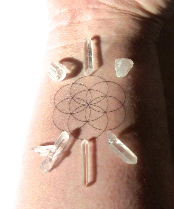 TEMPORARY TATTOO --- Seed of Life--- Sacred Geometry--- stocking stuff ...
